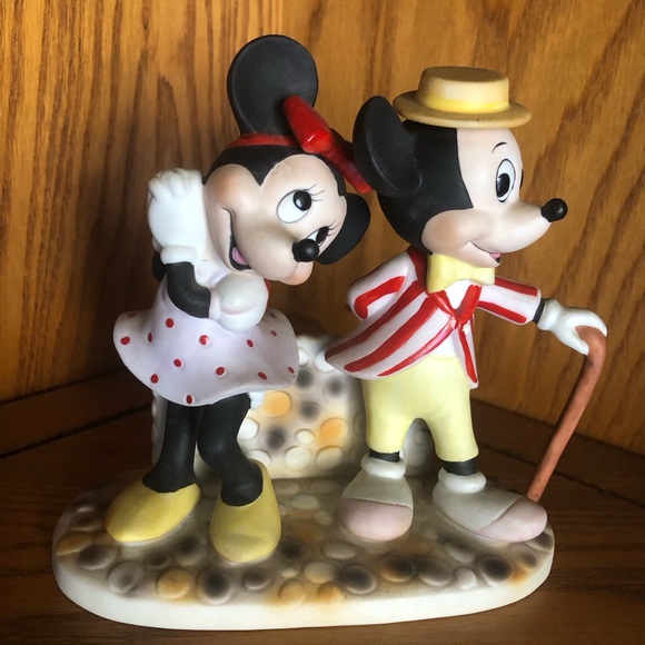 Disney | Accents | Vintage Wdw Mickey And Minnie Mouse Barber Shop ...